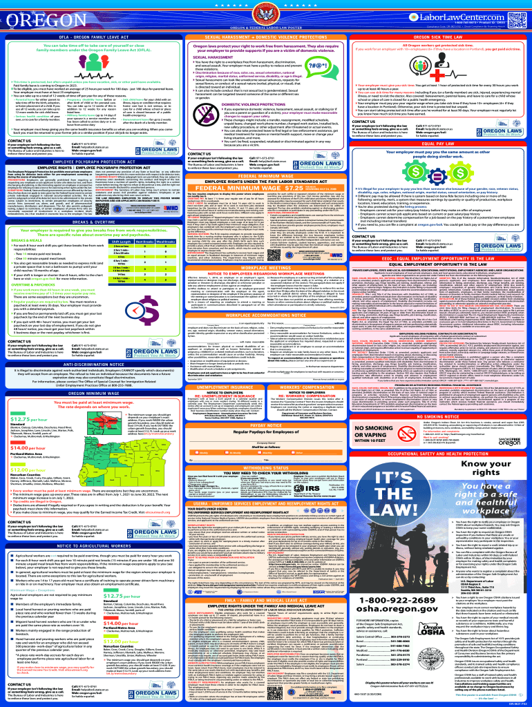 Fillable Online Required Worksite Posters : For Employers : State of ...