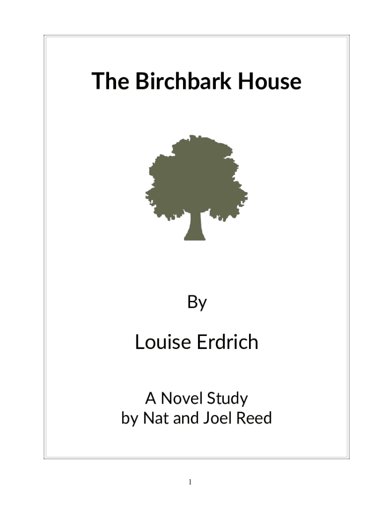 Fillable Online The Birchbark House Novel StudyPrint & Digital Fax ...