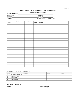 KISM-F6-EXAMINATION-MODERATION-.doc Doc Template | pdfFiller