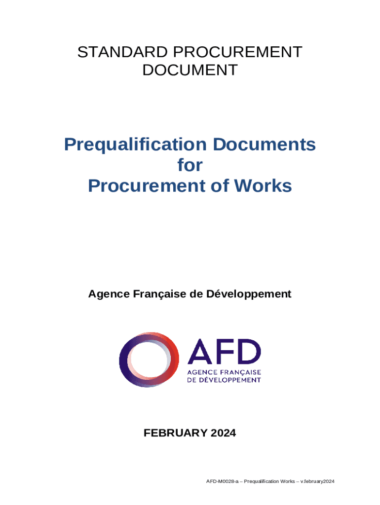 Prequalification Documents for Procurement of Works ... Doc Template ...