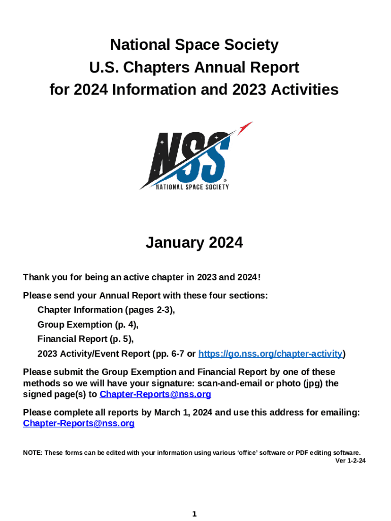 The National Space Society: NSS Doc Template | pdfFiller