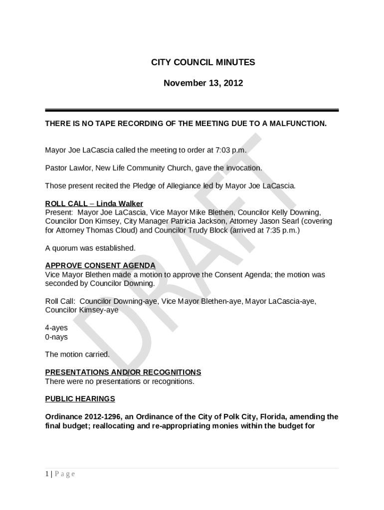 Pastor Lawlor, New Life Community Church, gave the invocation Doc ...