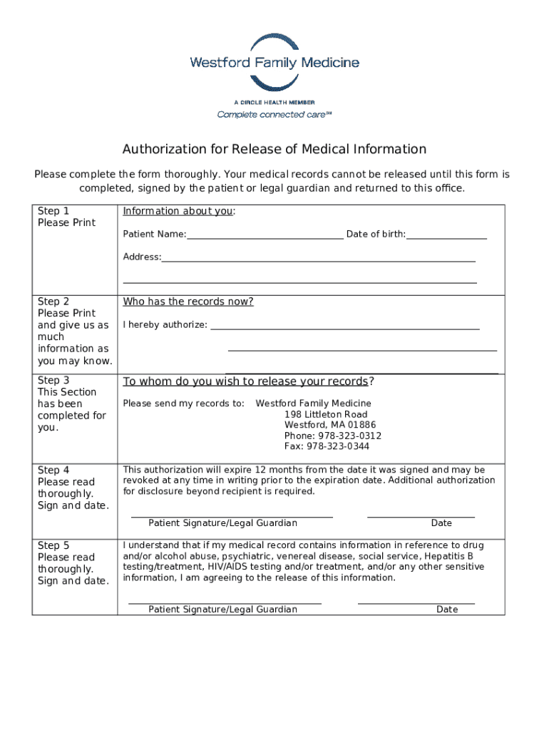 Authorization-for-Release-of-Medical-Ination. ... Doc Template | pdfFiller