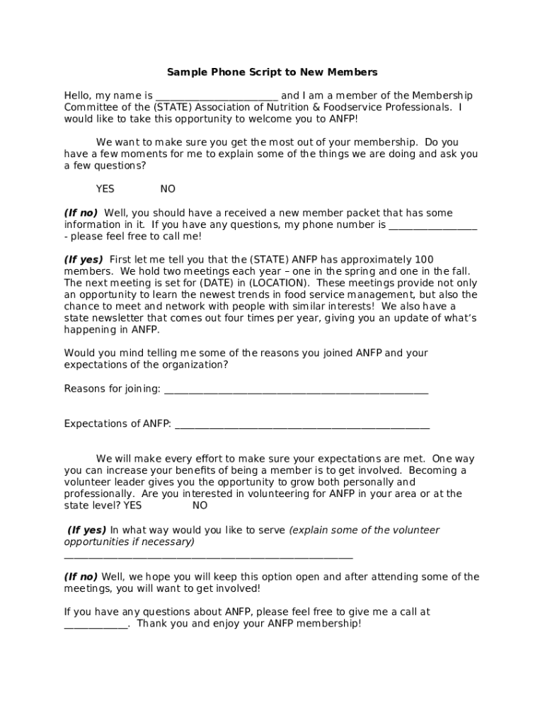 New Members & New Student Members Sample Letter Doc Template | pdfFiller