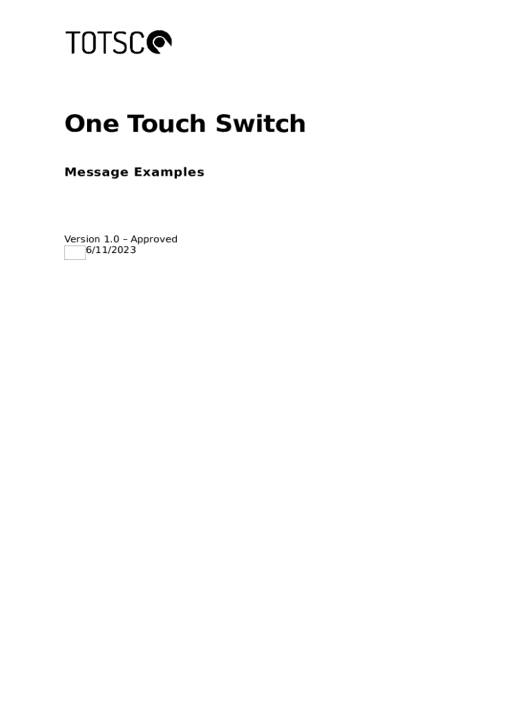 Message Examples Doc Template | pdfFiller