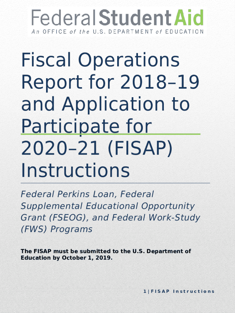 Fiscal Operations Report for 201819 and Application to Participate for ...