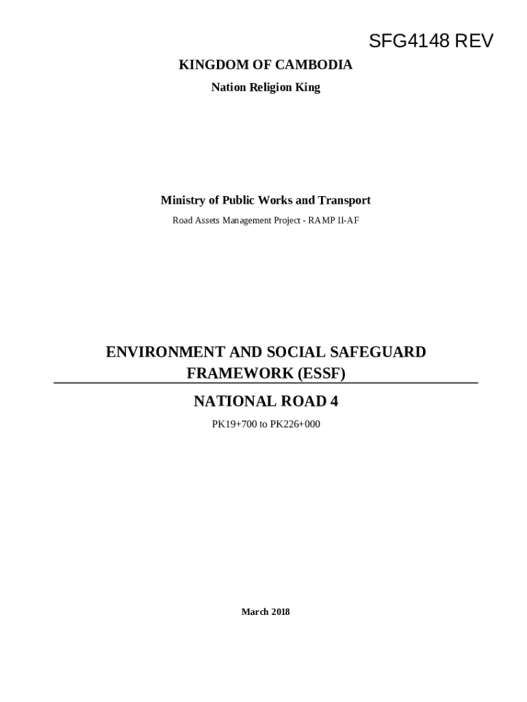 Royal Government of Cambodia Ministry of Public Works ... Doc Template ...