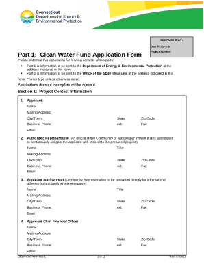 Part 1: Clean Water Fund Application Doc Template | pdfFiller
