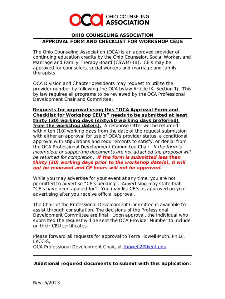 CEU Approval - National Association of Social Workers ... Doc Template ...