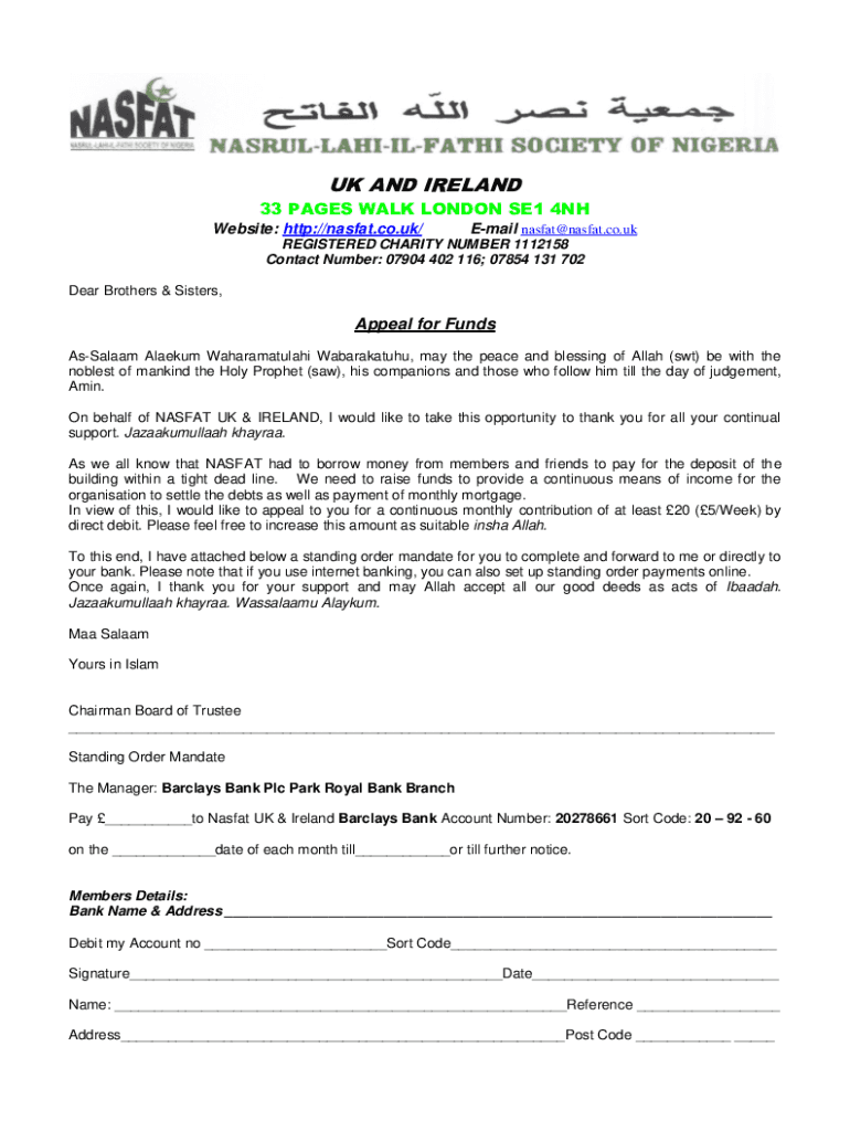 Fillable Online 33 PAGES WALK LONDON SE1 4NH Fax Email Print - pdfFiller