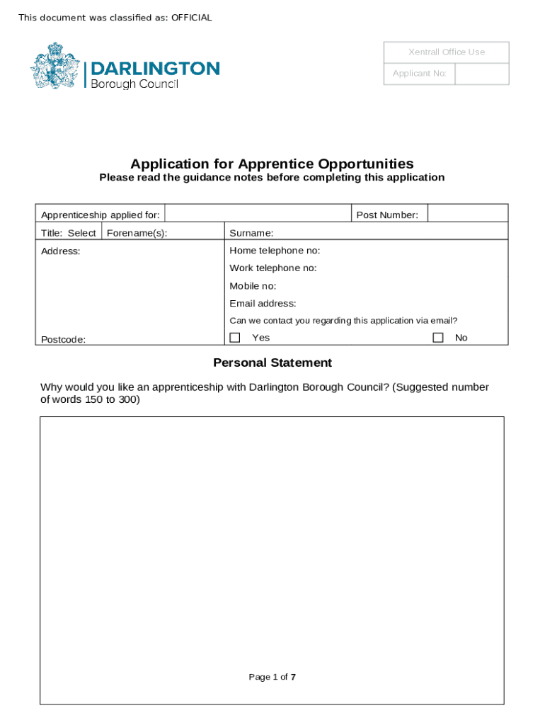 Find an apprenticeship Doc Template | pdfFiller