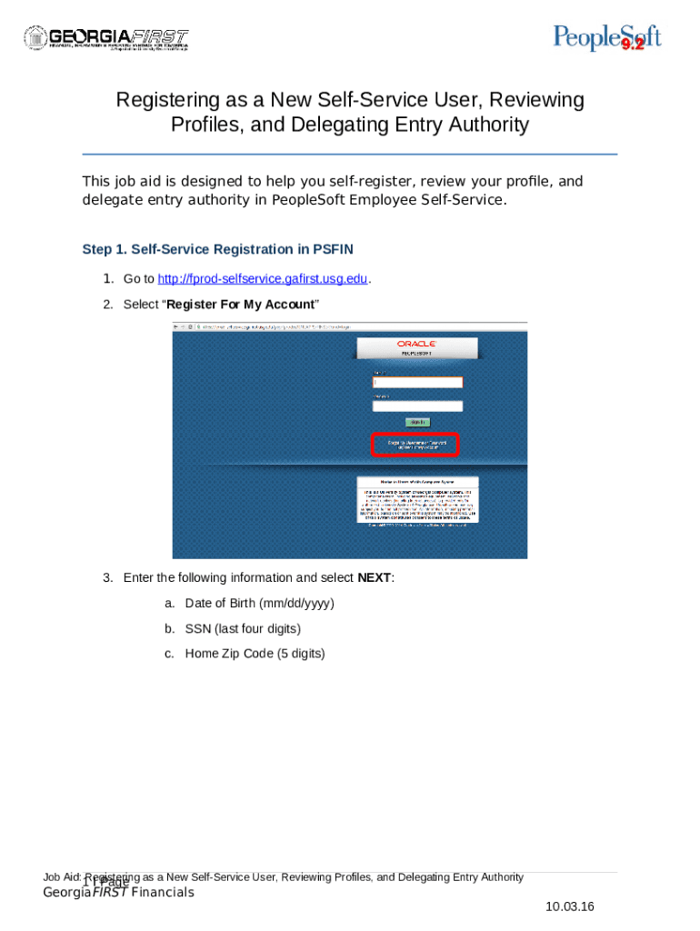 Adding Delegation Request Through Self Service Doc Template | pdfFiller