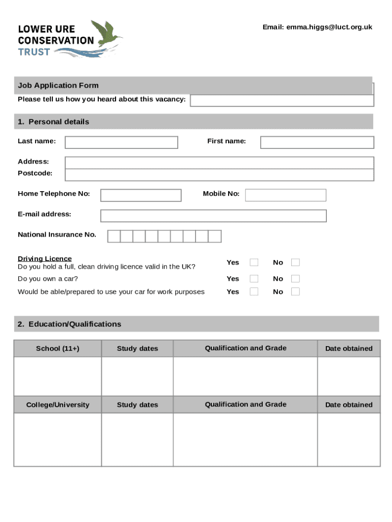 Would be able/prepared to use your car for work purposes Doc Template ...