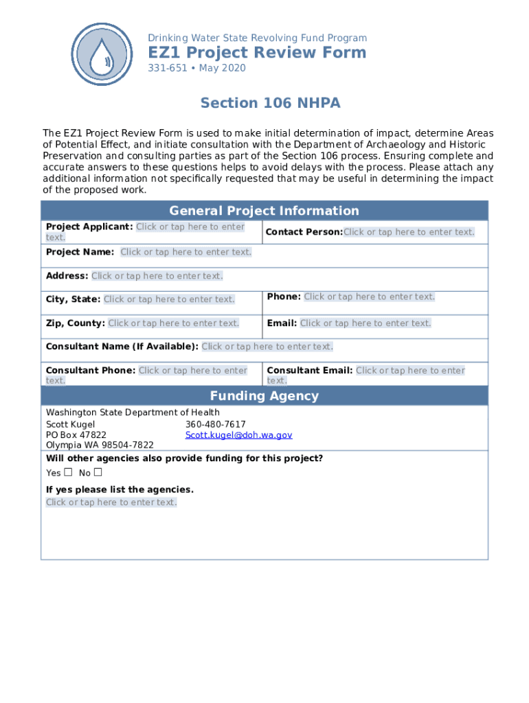 EZ1 Project Review . Cultural Resource Review - doh wa Doc Template ...