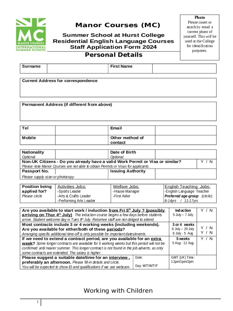 MC application new staff Doc Template | pdfFiller