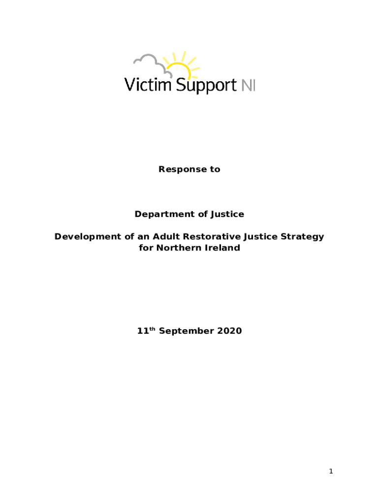 Adult Restorative Justice Strategy consultation template Doc Template ...