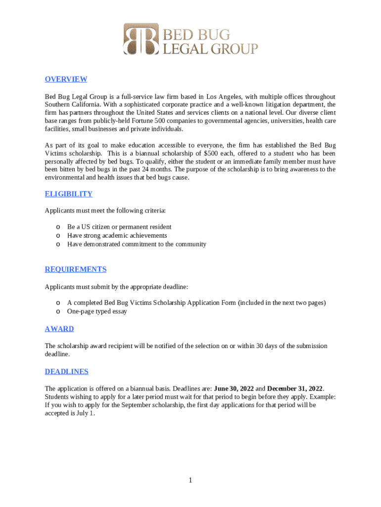 Bed Bug Lawyer Los Angeles Bed Bug Attorney Doc Template | pdfFiller