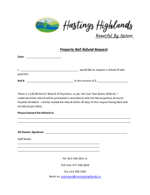 Fillable Online NRD - Request for Refund Form Fax Email Print - pdfFiller