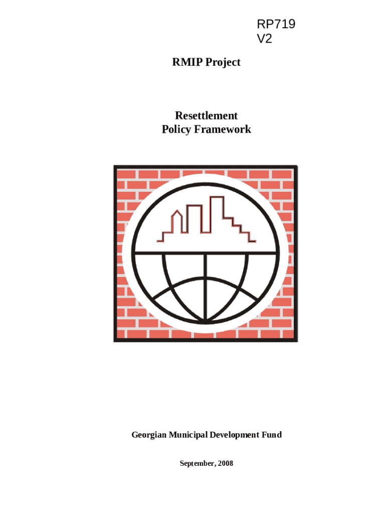 RESETTLEMENT POLICY FRAMEWORK ... - Ministry of Finance Doc Template ...