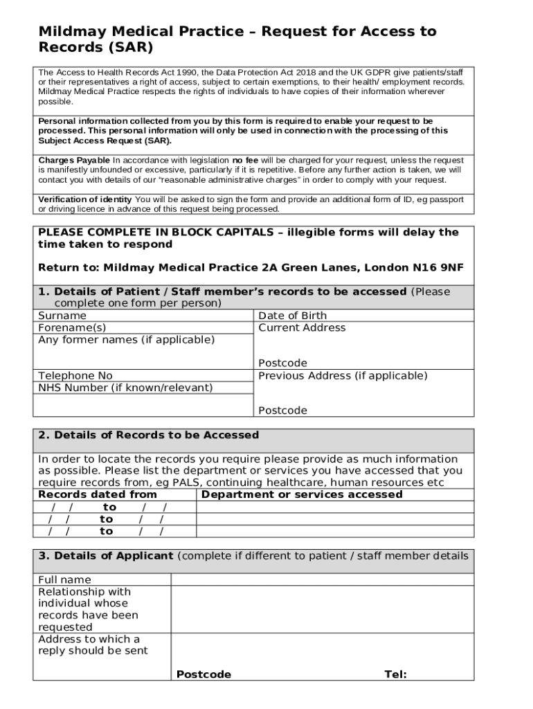 Mildmay Medical Practice - 2A Green Lanes, London, N16 ... Doc Template ...