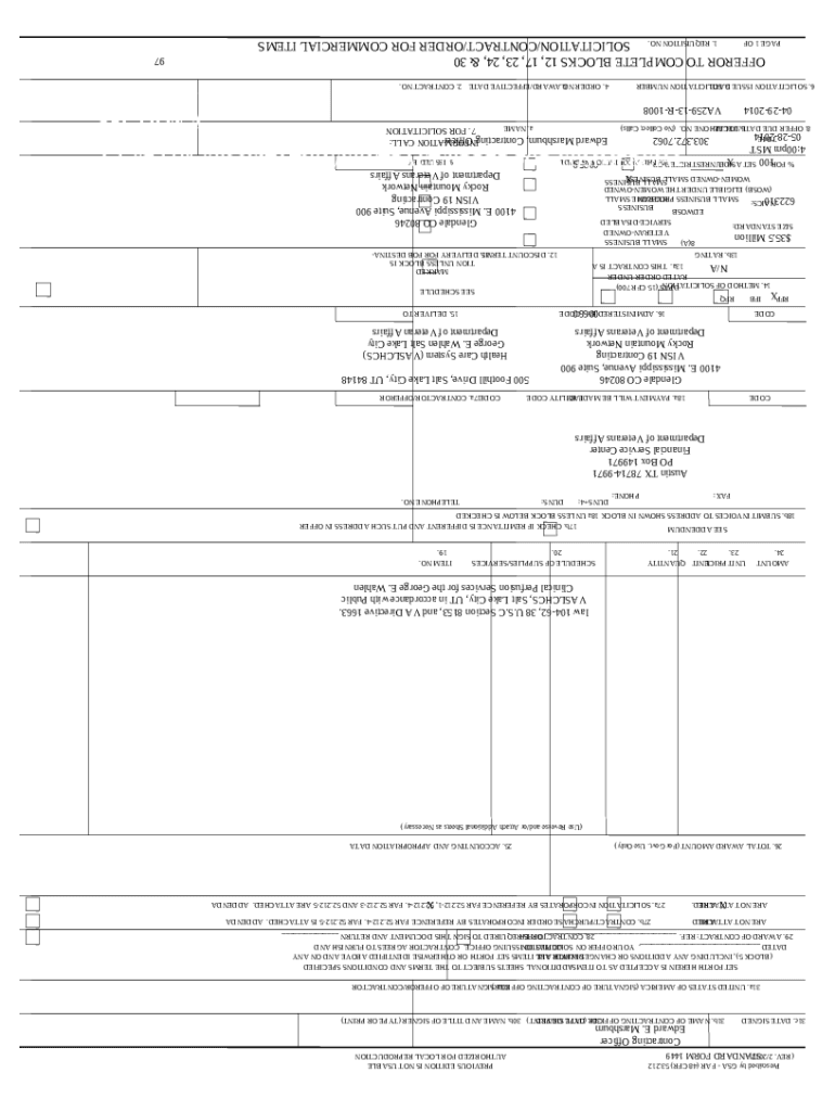 continuation of sf 1449 blocks b.1. contract administration data Doc ...