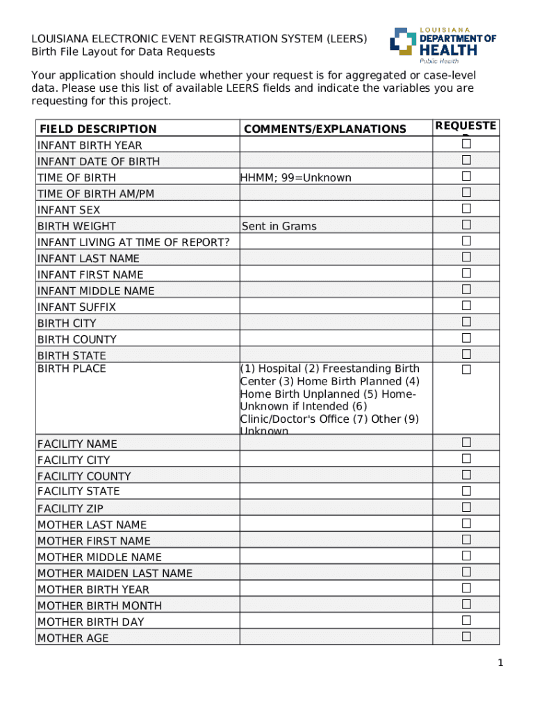 Fetal Death Field Layout Doc Template | pdfFiller