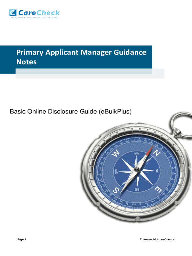 Fillable Online Basic DBS ID Checker Guide Fax Email Print - pdfFiller