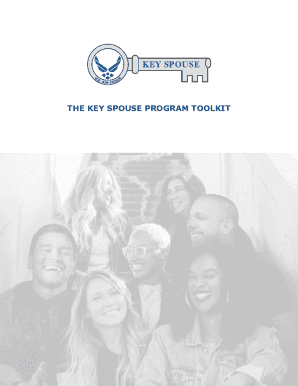Fillable Online the key spouse program toolkit - Air Force Personnel ...