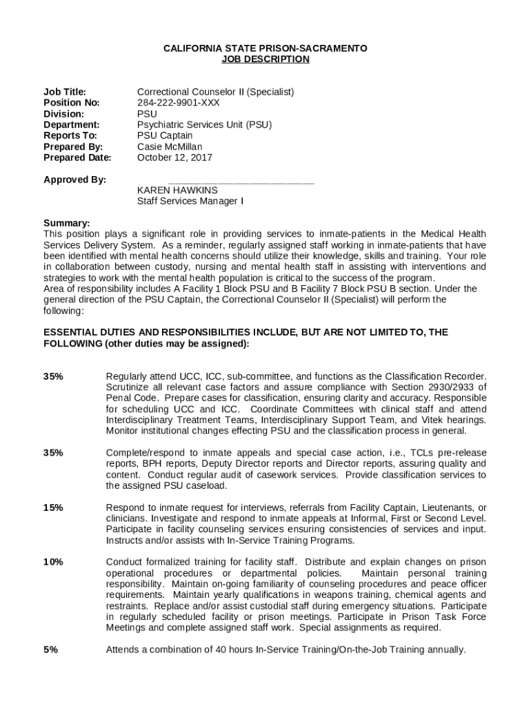 PELICAN BAY STATE PRISON Doc Template | pdfFiller