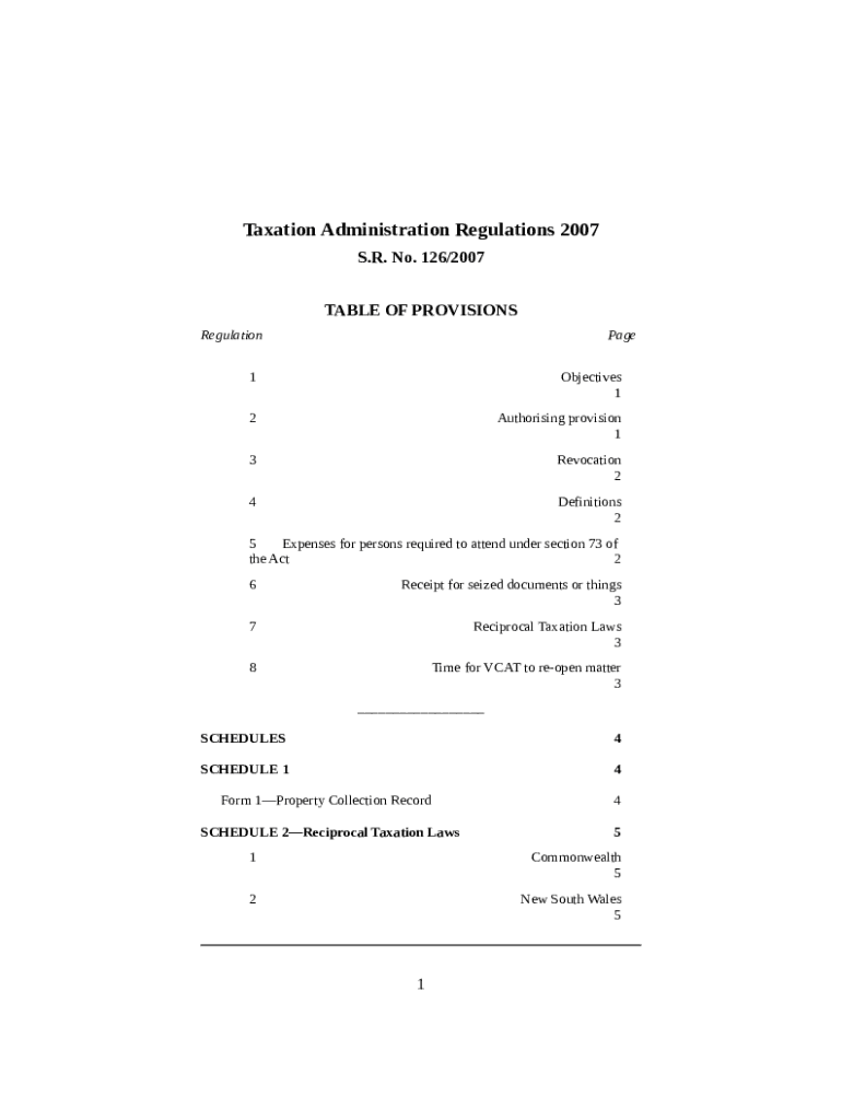 Taxation Administration Amendment (Updating the List of ... Doc ...