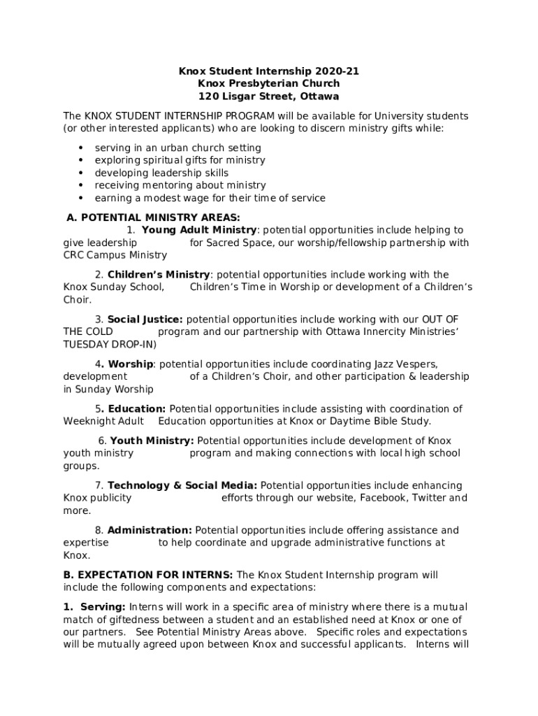 Knox Presbyterian ChurchPresbyterian Church in Ottawa, ON Doc Template ...