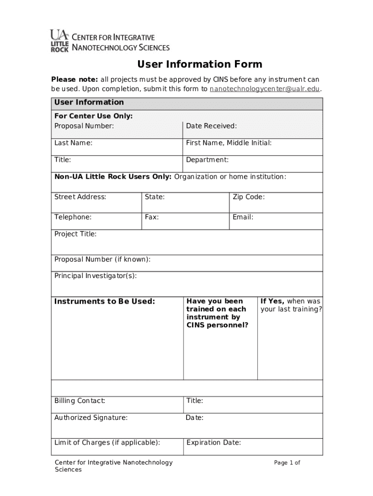 Instrument Usage Reporting - Center for Integrative ... Doc Template ...