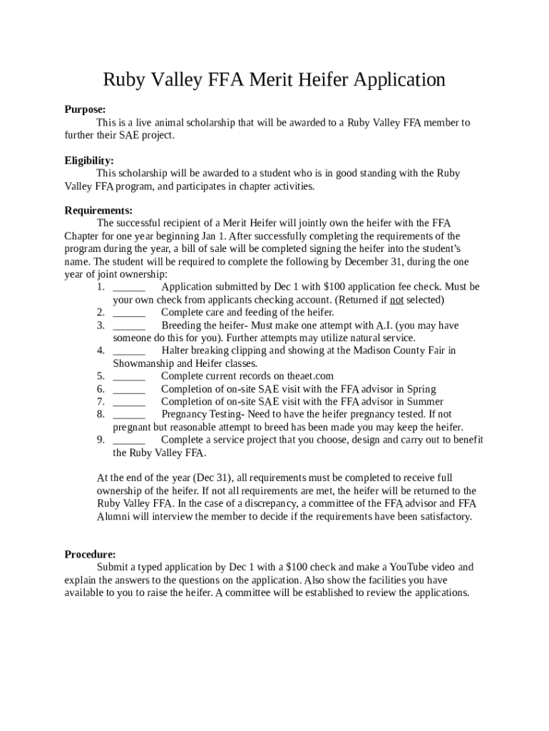 Pine Grove FFA students have high hopes for Annual Ham, ... Doc ...