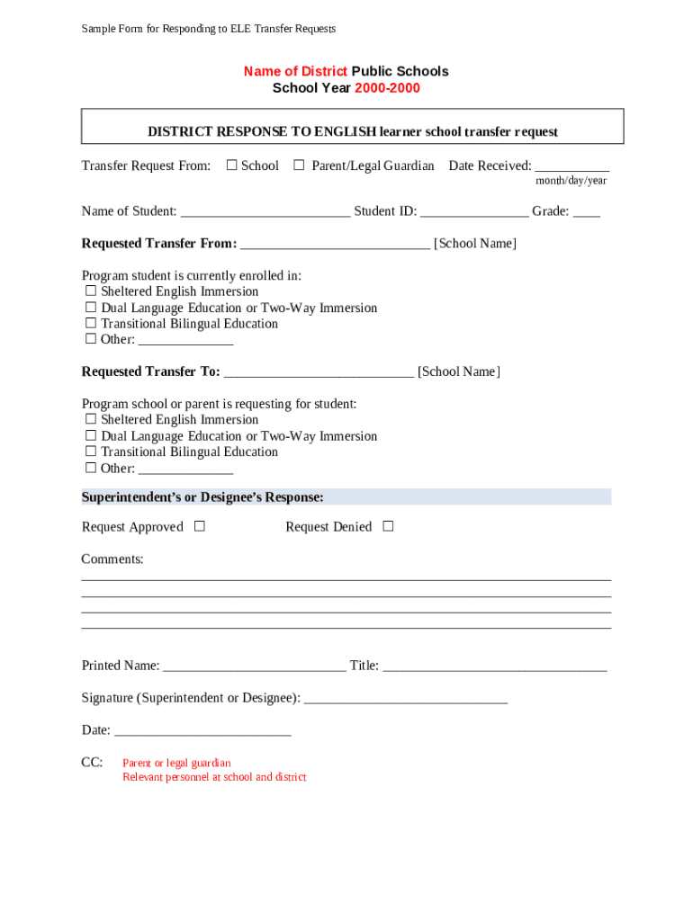OUT-OF-DIVISION/DISTRICT Application for Transfer ... Doc Template | pdfFiller