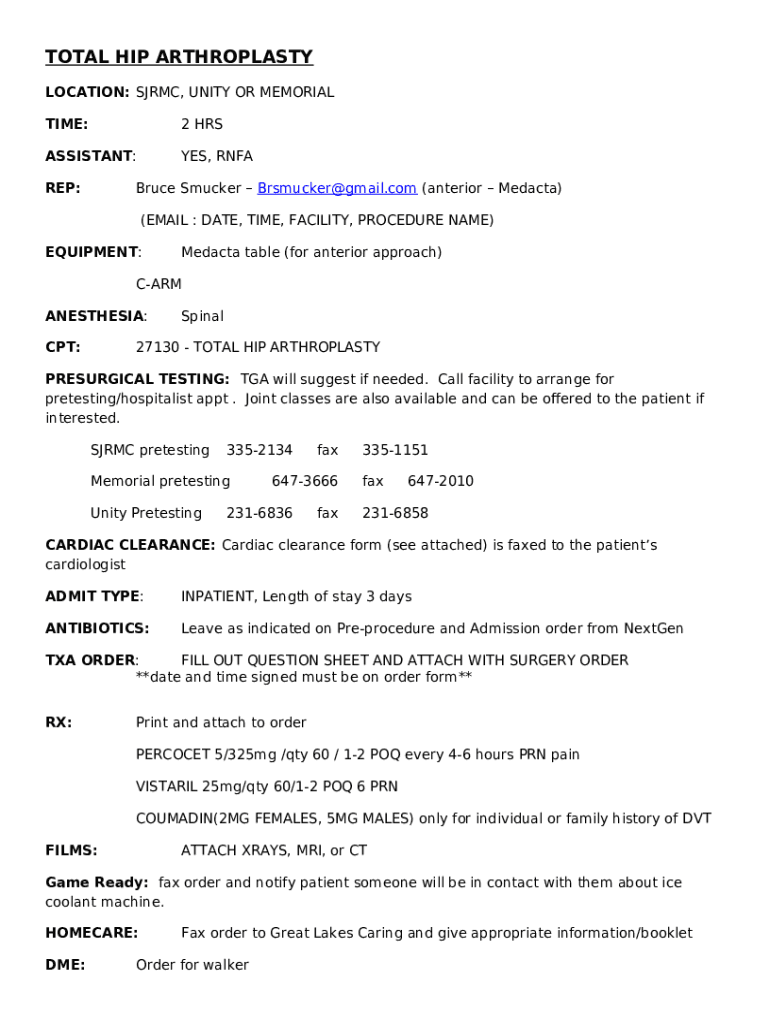 Short stem total hip arthroplasty with the direct anterior ... Doc ...