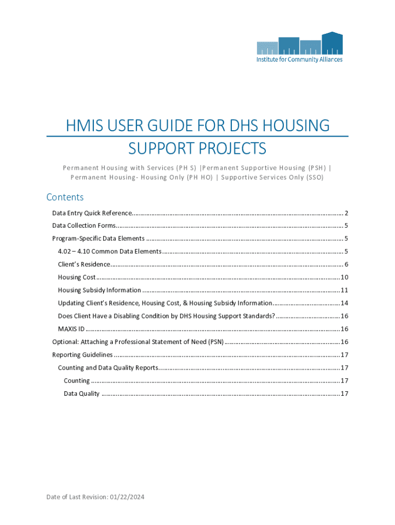 Fillable Online Permanent Supportive Housing Program Guidelines Fax ...