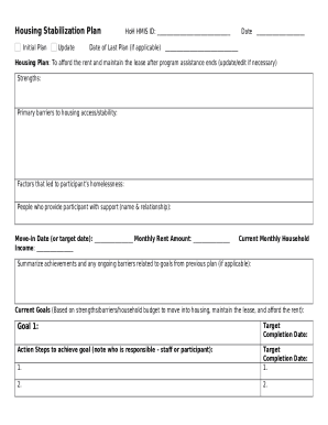 Creating a Housing Stability Plan with Families Residing in ... Doc ...