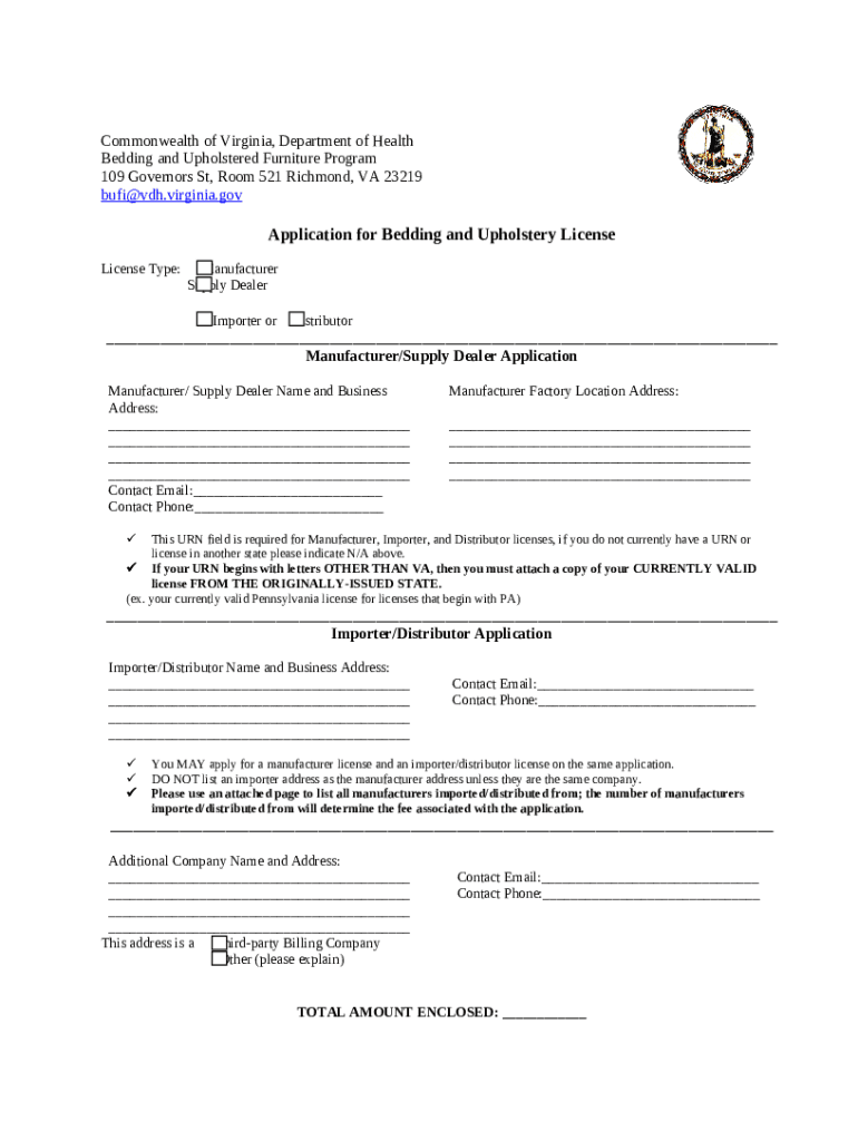 Bedding & Upholstered Furniture Inspections Doc Template | pdfFiller