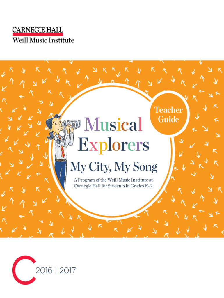Fillable Online Musical Explorers Teacher Guide 18-19 (Grades K-2) Fax ...