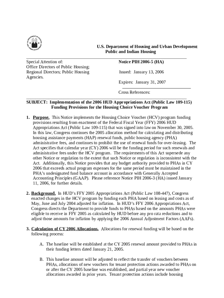 NOTICE: PIH-2023-03(HA) Public Housing Agencies Issued Doc Template ...
