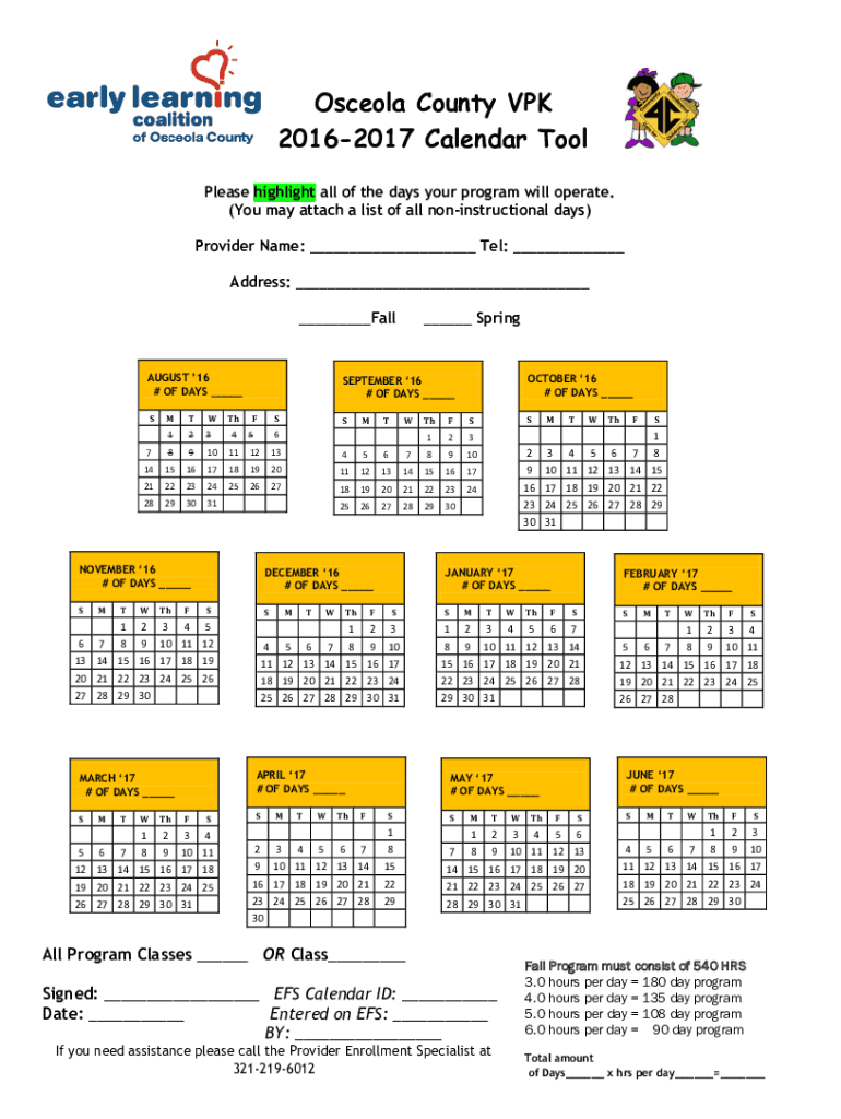 Fillable Online VPK School Year and Summer Program Models Fax Email ...