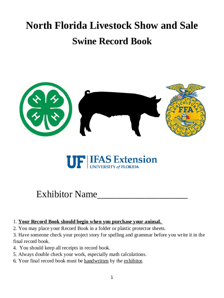 North Florida Livestock Show and Sale Swine Record Book - sfyl ifas ufl ...
