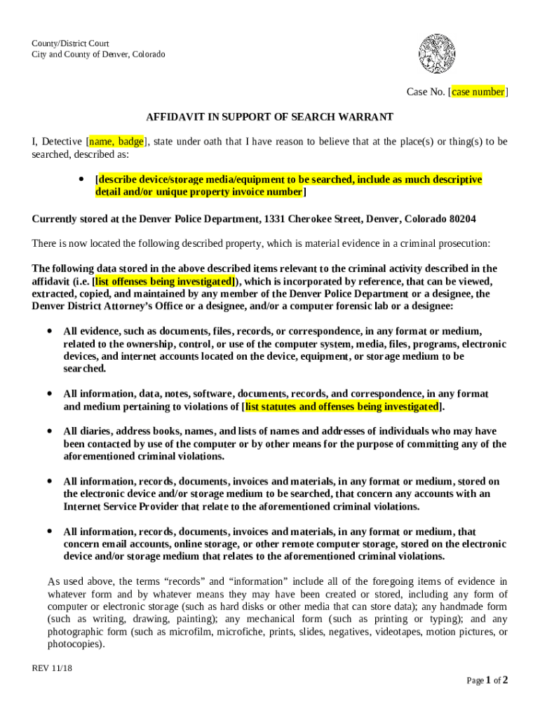 If a police officer knowingly lies to obtain a search warrant ... Doc ...