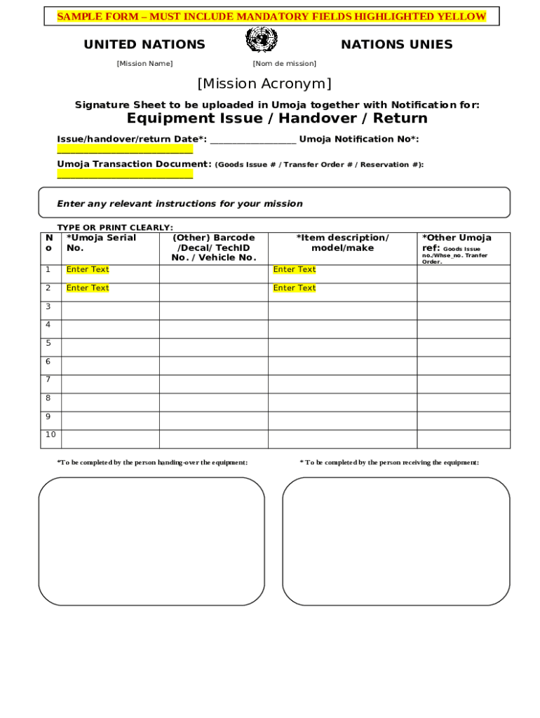 2. PV Template - umoja un Doc Template | pdfFiller