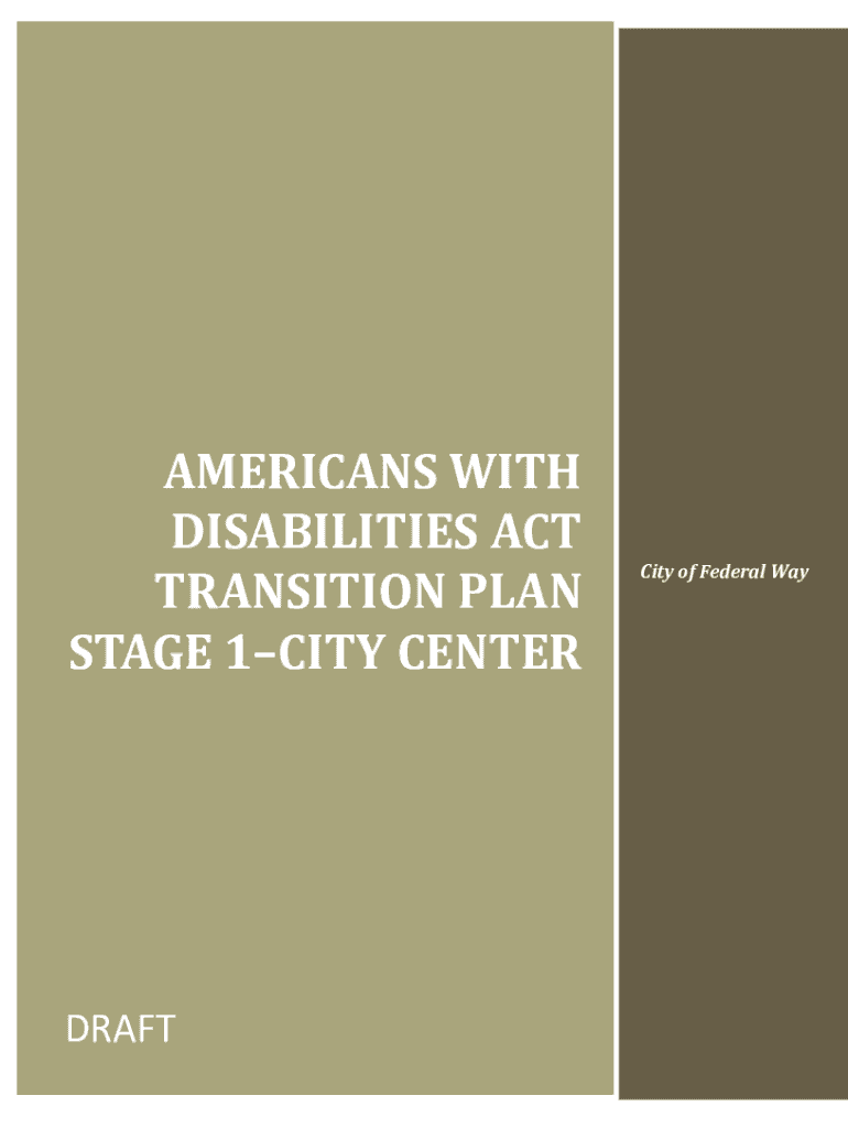 Fillable Online FINAL Draft - ADA Transition Plan-City of Federal Way ...