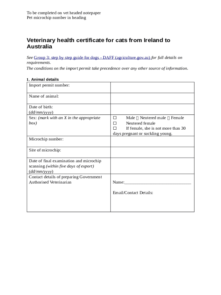 Group 3: step by step guide for cats - DAFF Doc Template | pdfFiller