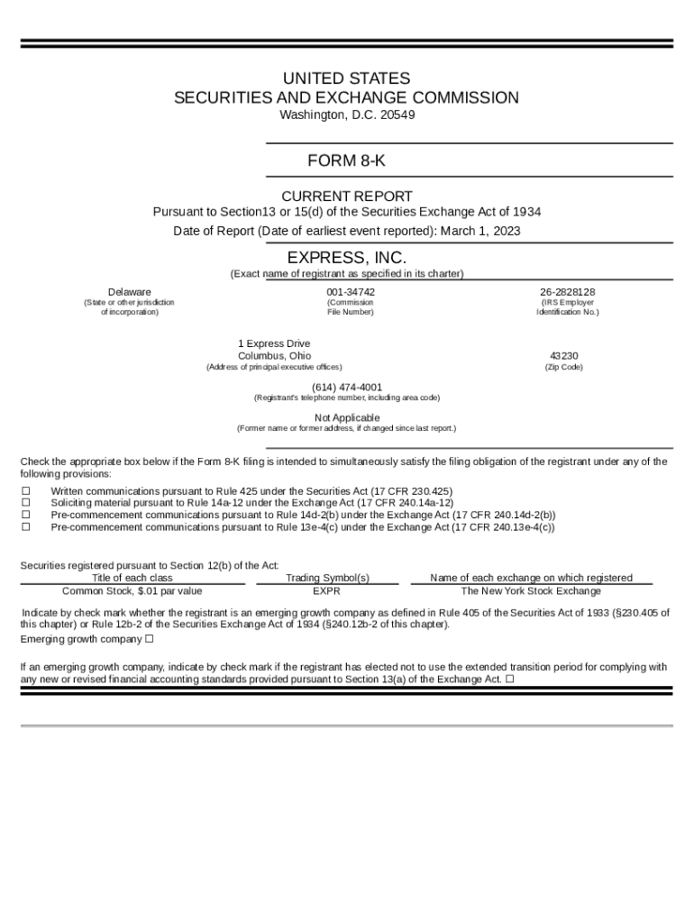 On March 1, 2023, Matthew Moellering, President and Chief Operating ...