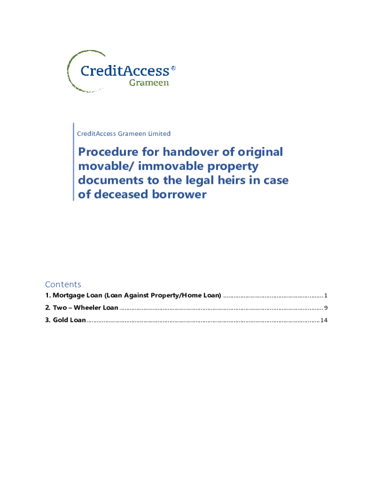 Fillable Online immovable property documents to the Legal Heirs for ...