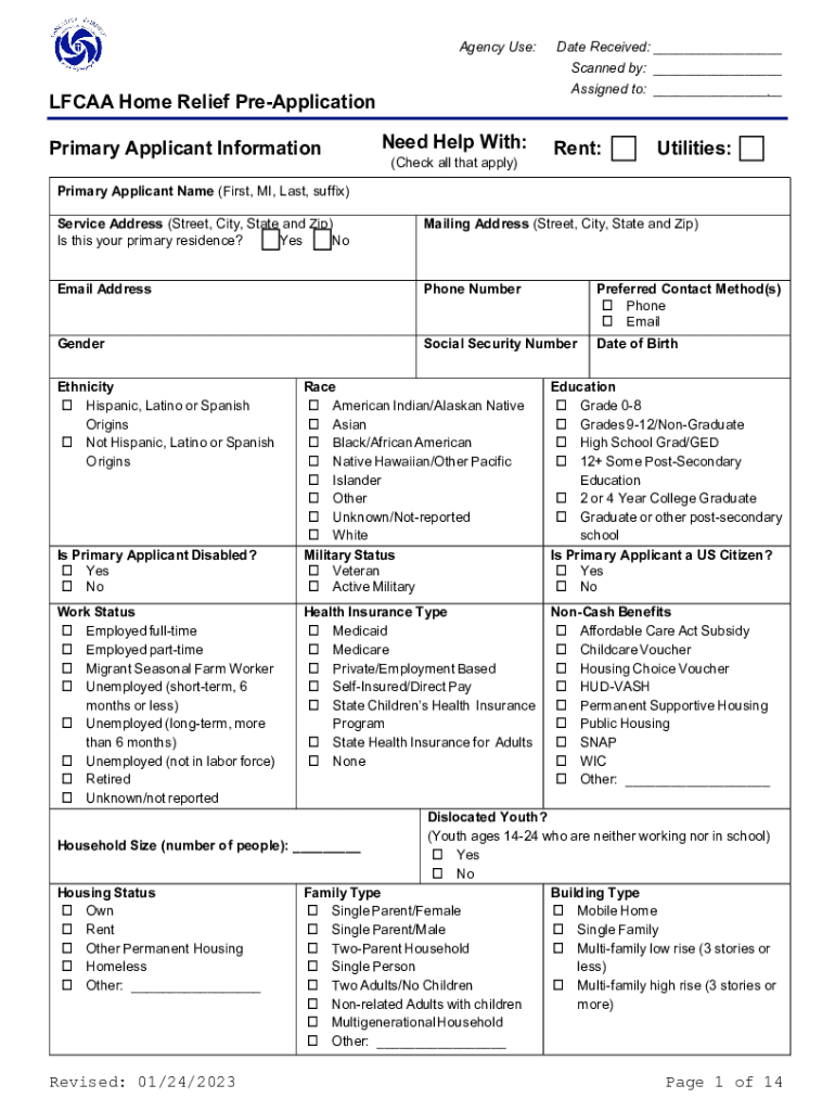 Fillable Online Rent & Utility Assistance Form Fax Email Print - pdfFiller