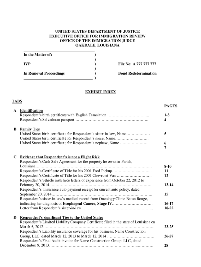 Fillable Online Executive Office For Immigration Review: Caseload ...